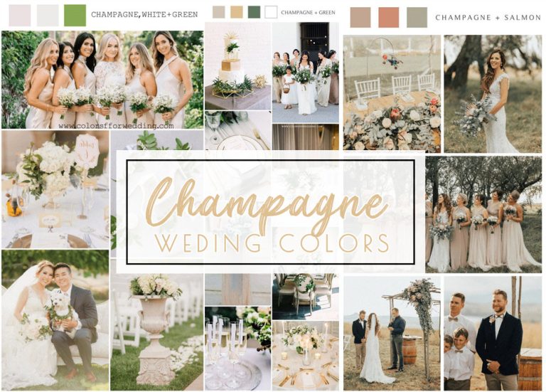 8 Champagne Wedding Color Palette Ideas 2024
