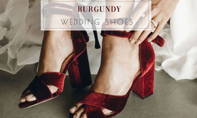 16 Comfortable Burgundy Wedding Heels And Shoes You'll Love