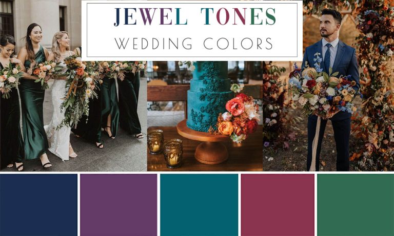 ️Top 15 Jewel Tones Wedding Themes and Color Ideas