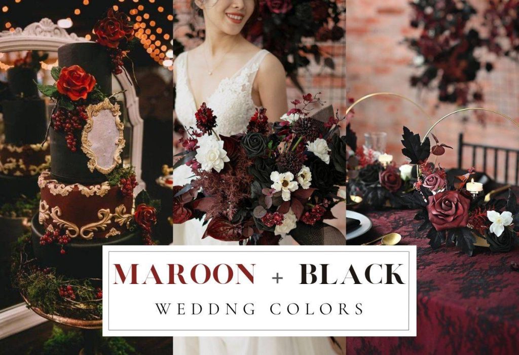 ️ 20 Maroon and Black Wedding Color Ideas 2025 | Colors for Wedding